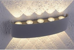 PN 9489-21 CARLO LED nástěnné svítidlo, venkovní osvětlení, stříbrná 3000K - PAUL NEUHAUS