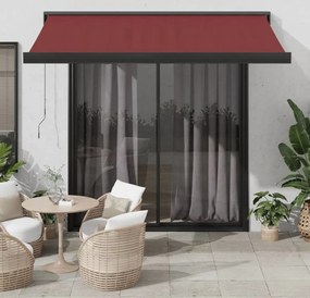 vidaXL Kazetová markýza na ruční ovládání 350 cm [3052671] Barva: Krémová (bílý rám)