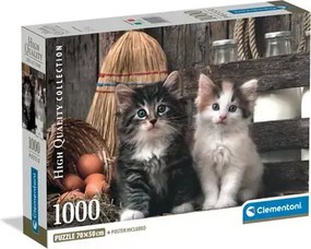 CLEMENTONI Puzzle Roztomilá koťátka / 1000 dílků / od 18 let