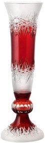 Váza Hoarfrost, barva rubín, výška 585 mm