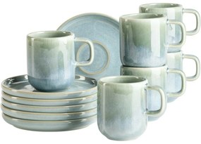 Mäser Sada šálků na espresso s podšálky Cordelia Atacama Green, 6+6 ks