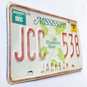 Americká SPZ Mississippi Jackson Hospitality JCC 538