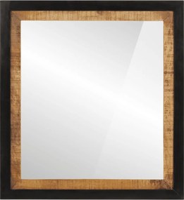 vidaXL Koupelnové zrcadlo 55 x 1 x 60 cm sklo a masivní mangovník [358575]