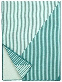 Vlněná deka Rinne 130x180, zeleno-mátová