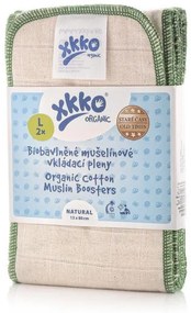 Kikko Vkládací pleny XKKO Organic Staré časy - Natural Velikost L (2ks)
