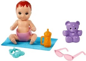 MATTEL Herní set Barbie Skipper Chůva s kočárkem / s miminkem a doplňk