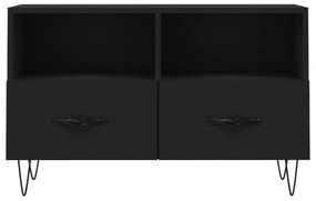 TV skříňka černá 80 x 36 x 50 cm kompozitní dřevo