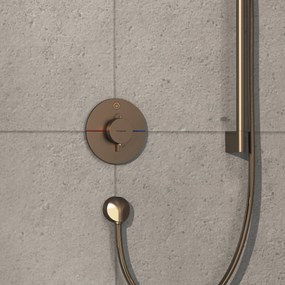 Hansgrohe ShowerSelect Comfort S, termostat pod omítku pro 1 spotřebič, kartáčovaný bronz, HAN-15553140
