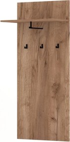 Nástěnný předsíňový věšák Bilbao 63,4 cm dub Craft Tobacco