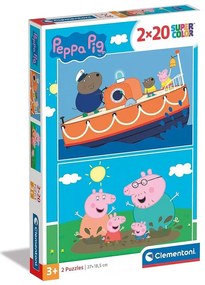 247974 Dětské puzzle - Peppa Pig III. - Sada 2x20ks