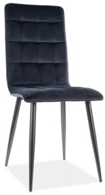 Jídelní židle Olivie (černá + černá). 1050685