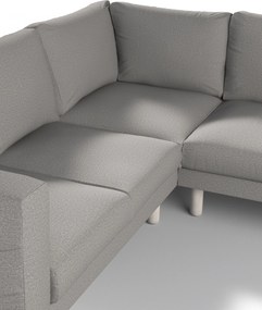 Potah na pohovku IKEA Norsborg rohová 4-místná barva šedá látka pletený vzor