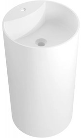 Mexen Ajax-02 volně stojící umyvadlo z konglomerátu 45 x 45 cm, bílá mat - 26514500