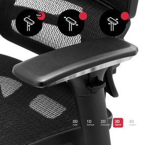 JAN NOWAK Kancelářská ergonomická židle Kommodus: černá