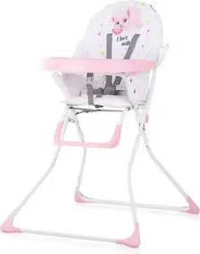 CHIPOLINO Jídelní židlička Teddy Blush / od 6 měsíců do 3 let