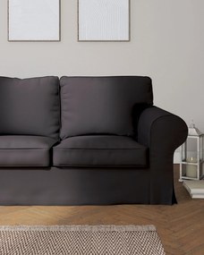 Potah na pohovku IKEA Ektorp 3-místná rozkládací, NOVÝ MODEL 2013 barva šedá