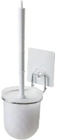 Compactor Bestlock Magic - WC štětka nástěnná s držákem, bílá/chrom RAN6859