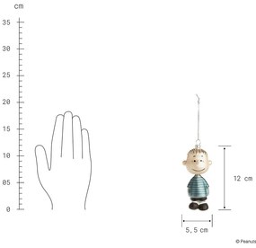 PEANUTS Skleněná ozdoba figurka Linus
