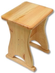 NR113 dřevěná stolička-taburet masiv borovice Drewmax