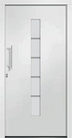 Vchodové dveře hliník a PVC bílé 100 x 200 cm 3056809