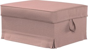 Potah na podnožku Ektorp Bromma barva růžová látka pletený vzor