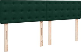 Box spring postel s matrací tmavě zelená 180x200 cm samet 3287821