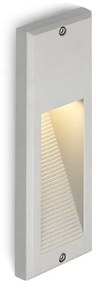 RENDL R10557 FACA LED venkovní světlo, zápustná do stěny IP54 stříbrnošedá
