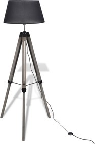 Designová stojací lampa černá