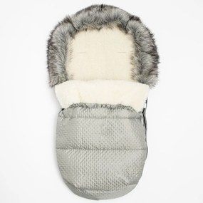Zimní fusak New Baby Lux Wool grey Barva: Šedá