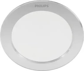 PHILIPS Podhledové LED svítidlo Diamond stříbrné / 3,5W / 300lm / 2700