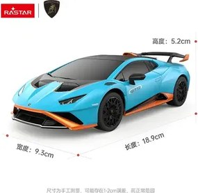 RASTAR RC auto Lamborghini Huracán STO / měřítko 1:24 / 27/40 MHz / 6+