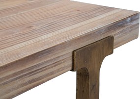 Jídelní stůl Ankara 80 cm hnědý/zlatý