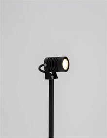 NV 9271433 Venkovní sloupkové svítidlo FEND černý hliník a sklo LED 5W 3000K 100-240V 21st. IP65 - NOVA LUCE