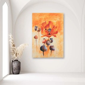 Gario Obraz na plátně Kvetoucí máky jako ručně malovaný Rozměry: 40 x 60 cm