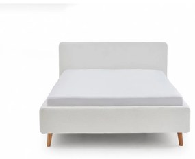Bílá čalouněná dvoulůžková postel 140x200 cm Mattis - Meise Möbel