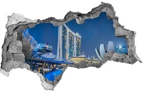 Wallmuralia Nálepka fototapeta 3D na zeď Singapur noc 95x73 cm