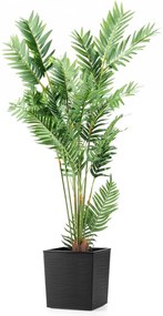 PLASTOVÝ KVĚTINÁČ FLORE RIFLO 30X30 CM ČERNÁ