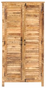 Policová šatní skříň dřevo Dekorhome Mangovníkové dřevo