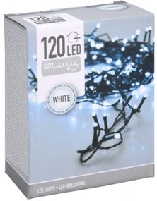 Světelný řetěz 120 LED studená bílá