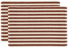 Södahl Prostírání 33x48 2ks Statement Stripe Red