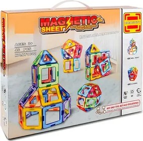 SPARKYS Magnetická stavebnice Magnetic Sheet / 46 dílků / Kov, plast /