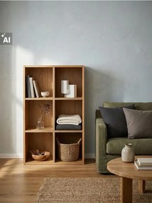 Sinsay - Volně stojící regál s otevřenými přihrádkami - béžová