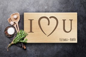 Ahome Ahome CZ Prkénko I love you 35 x 20 x 1,9 cm