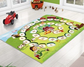 Bellatex Dětský koberec, běhoun kusový 3D FOTOTISK FARMA, 100x150cm