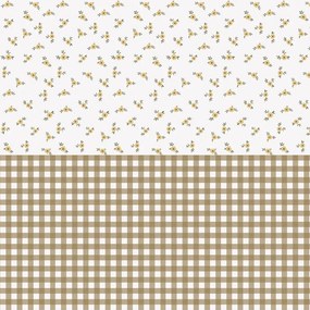 Tapeta rustikální zahrada bílá 280×50 cm