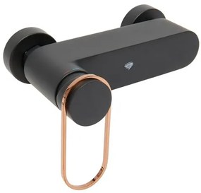 Sprchová baterie SAT Fusion bez sprchového setu 150 mm černá/bronz SATBSFU268CPCBR