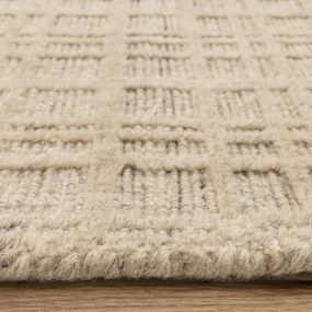 Krémový ručně tkaný koberec s příměsí vlny 120x170 cm Thatch Sand – Asiatic Carpets