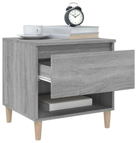 Noční stolek šedý sonoma 50 x 46 x 50 cm kompozitní dřevo - Default Title