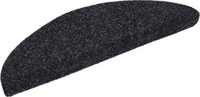Schodové rohože samolepicí 20 ks 56 x 17 x 3 cm černé, půlkulaté 3365669