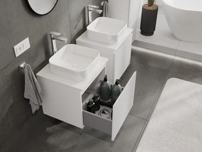 Mexen Rivel, koupelnová skříňka 50 cm, 1 zásuvka, drážkovaná, bílá matná, 91A20-05047-1-BF01